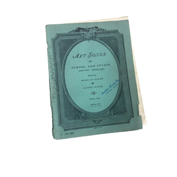 Oliver Ditson | Other | As Is Vintage Art Songs For School Studio Sheet ...